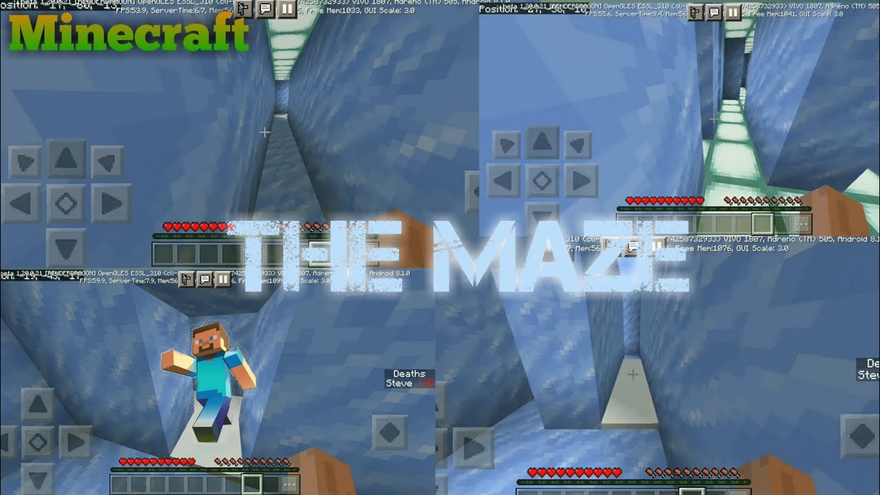 minecraft ice maze challenge #2 || Really gamerz - YouTube