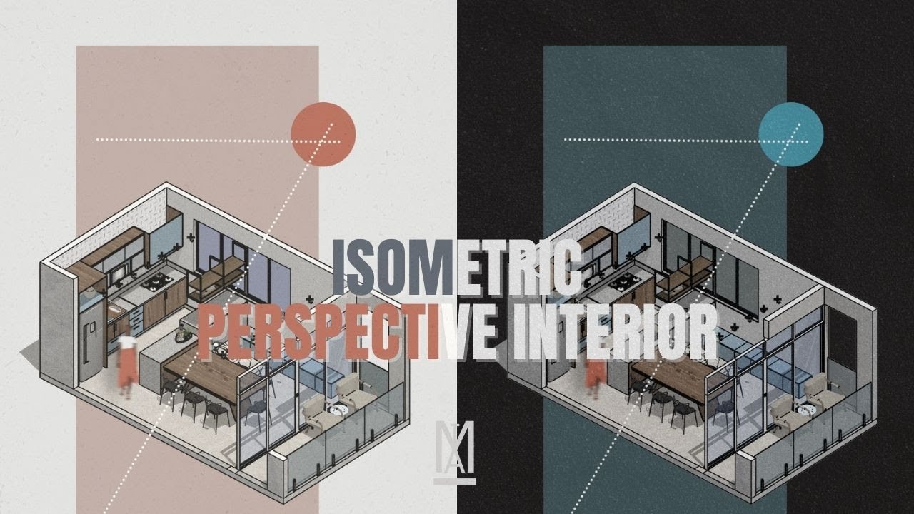 Isometric Perspective Sketchup Online + Photoshop Online - YouTube