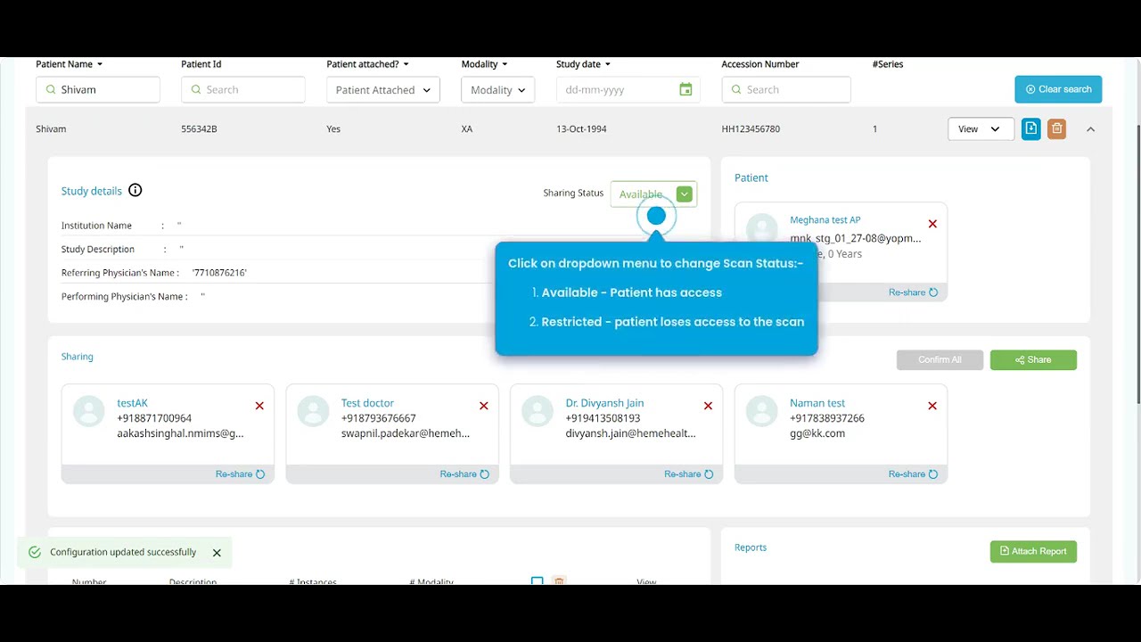 Scans Tab - Change Status of Scan and Re-share Scans - YouTube