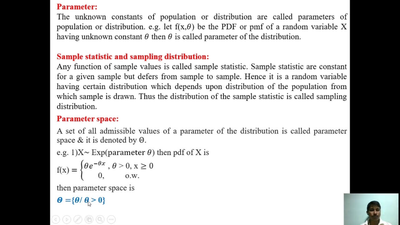 Basic Definition in Theory of Estimation - YouTube