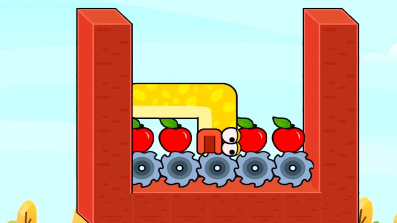 Worm Apple Game Play! Part 8 - YouTube