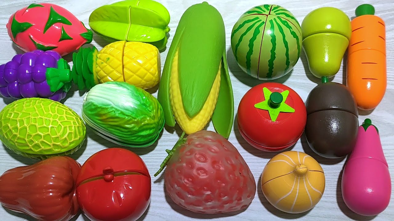 Fruits Toys Np | 6 Minutes With Cutting fruits and Vegetables For Kids ...