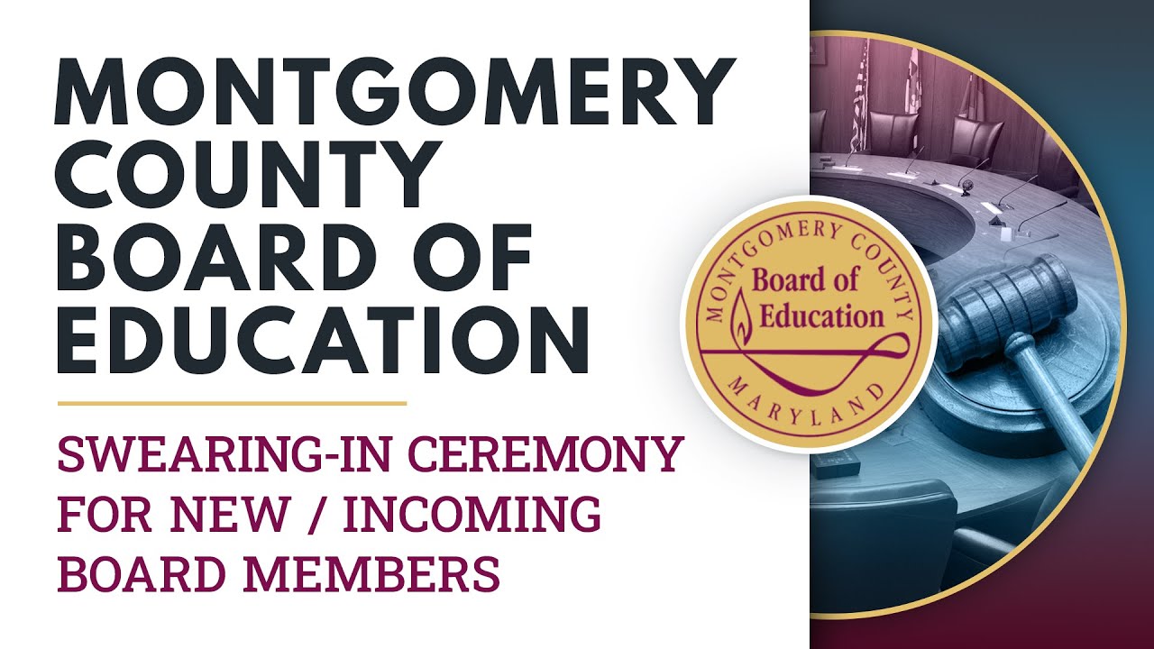 Board of Education - Swearing-In Ceremony for New / Incoming Board ...