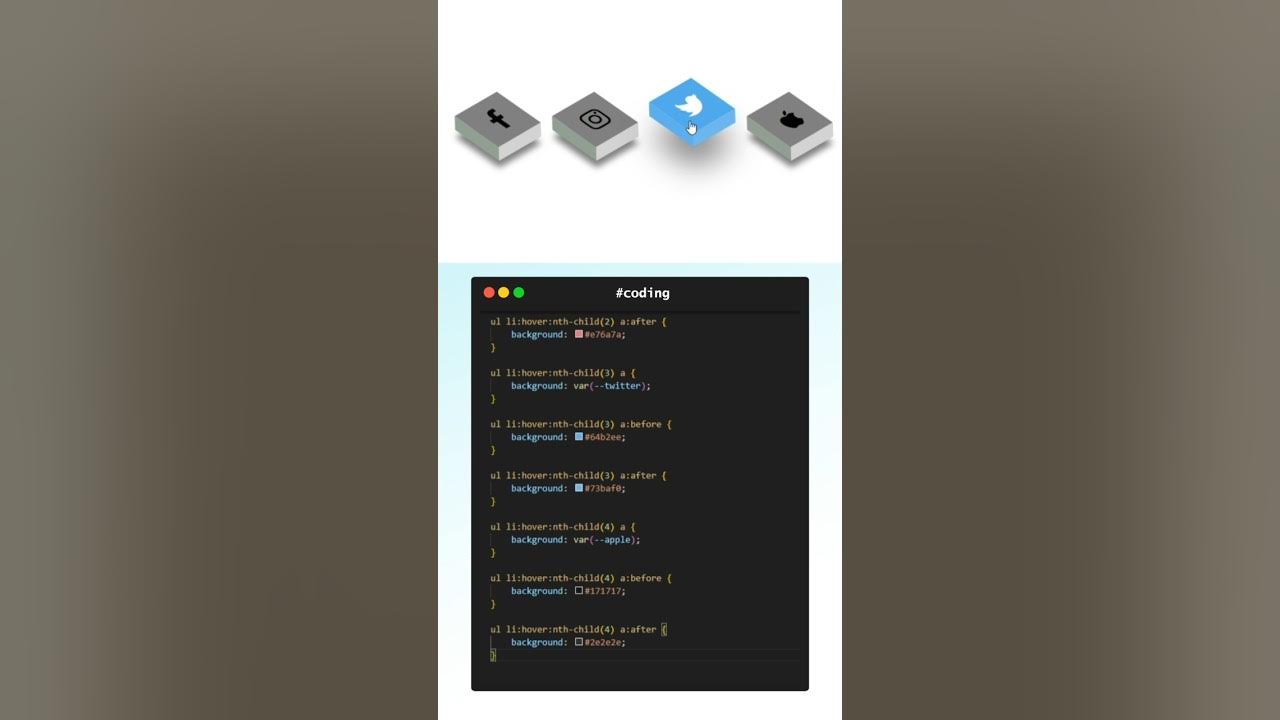 3 Dimensi Icon Sosial Media #coding #htmldasar #smartphone #html #python #programming #htmlcss # ...