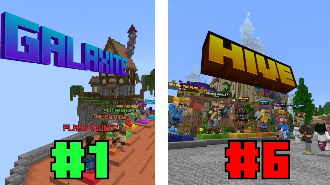Ranking All Minecraft Bedrocks Featured Servers!!!! - YouTube