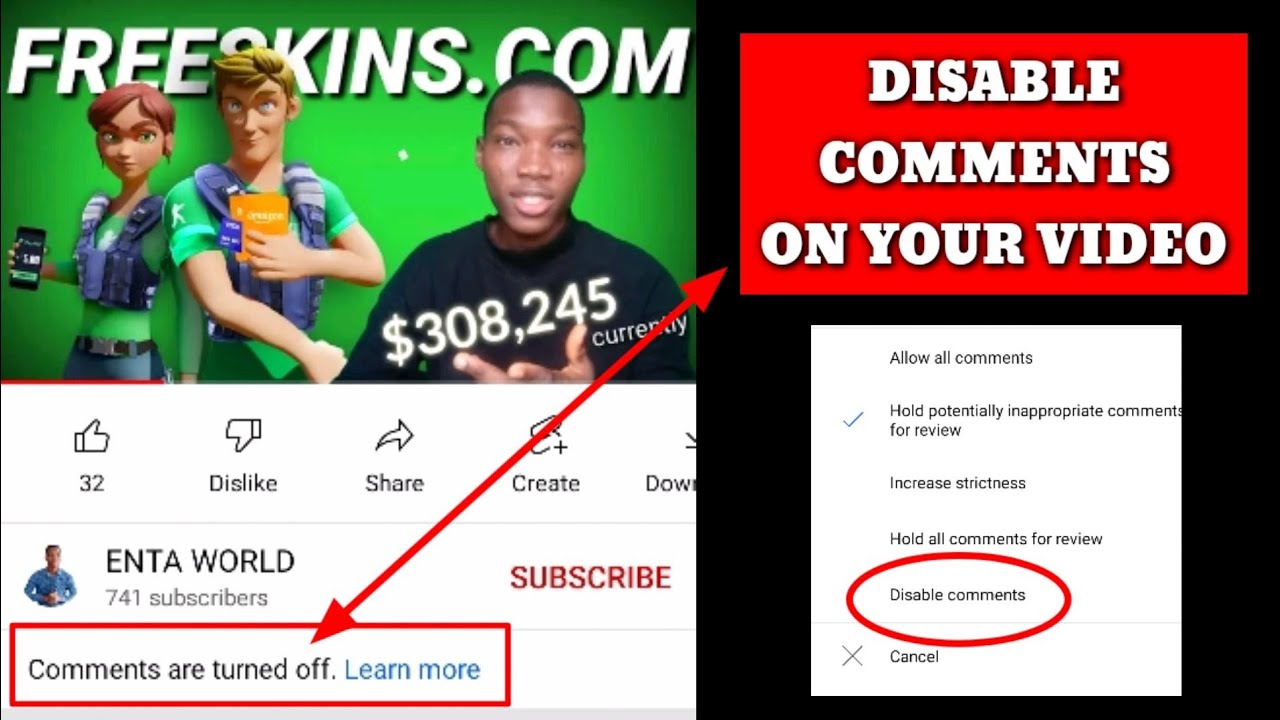 How To Turn Off Or Disable Comments On Youtube Video (Stop People😡 From ...