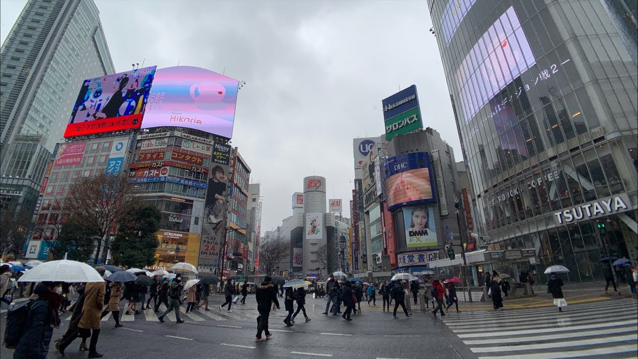 Tokyo Walk with Snow | Shibuya to Harajuku - YouTube