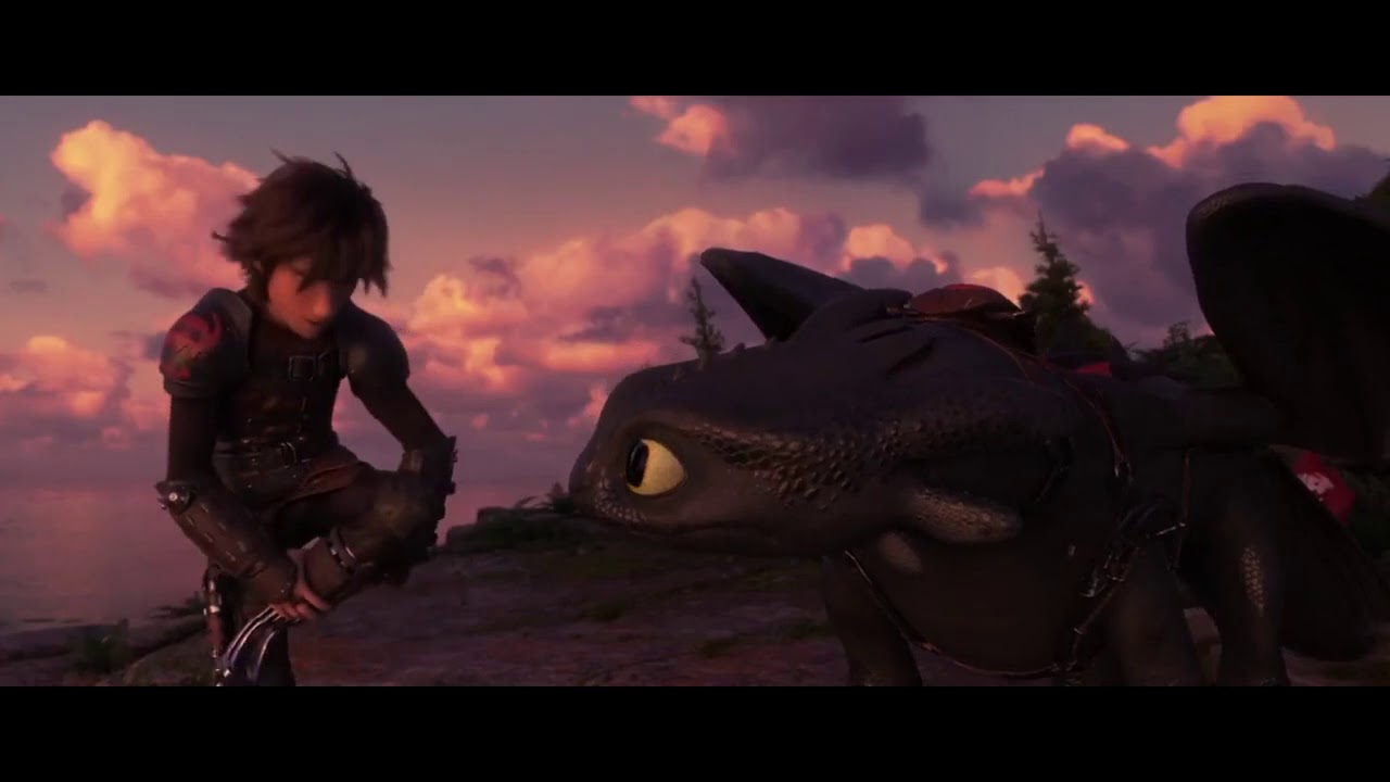 HTTYD 3 First time Toothless and the Light Fury meet Scene - YouTube