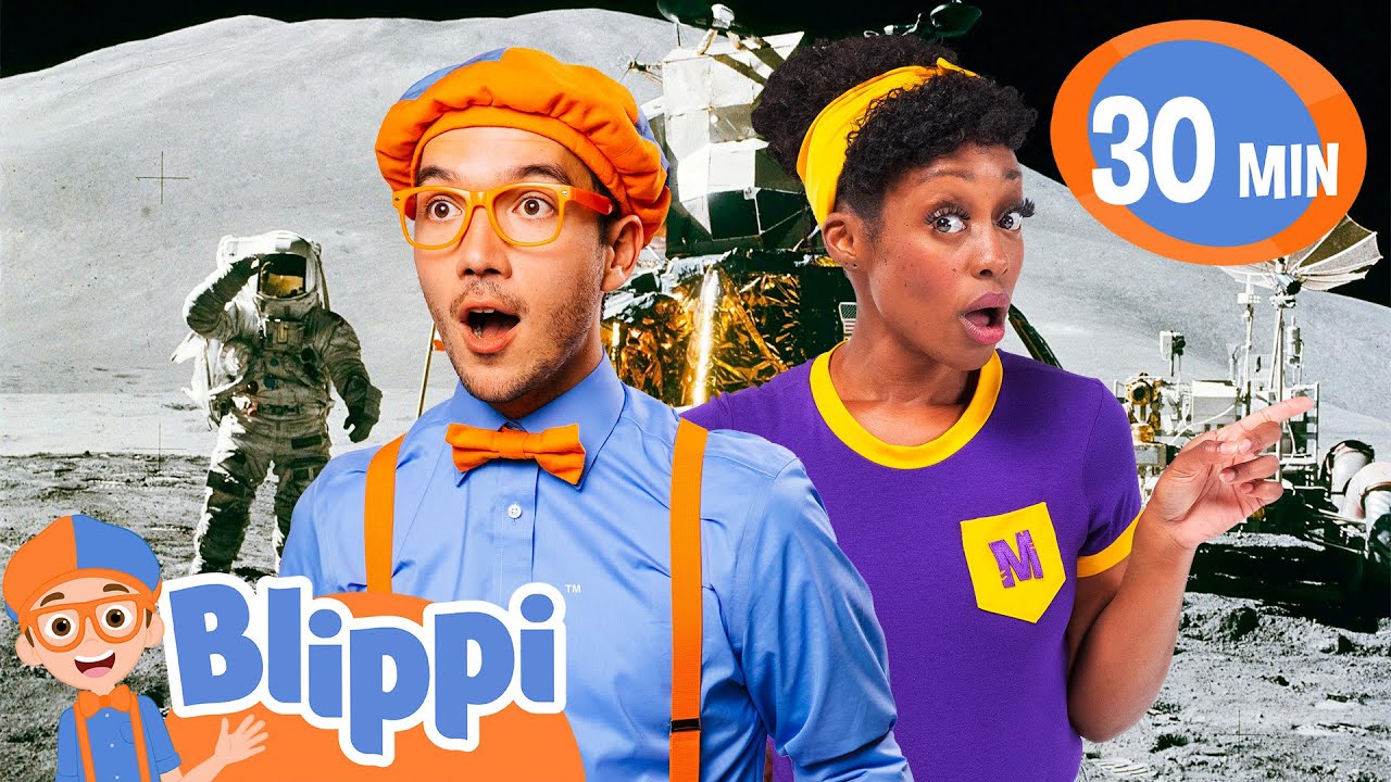 🚀 3...2...1! Blippi & Meekah’s Moon Adventure Begins! 🌙 | Blippi ...