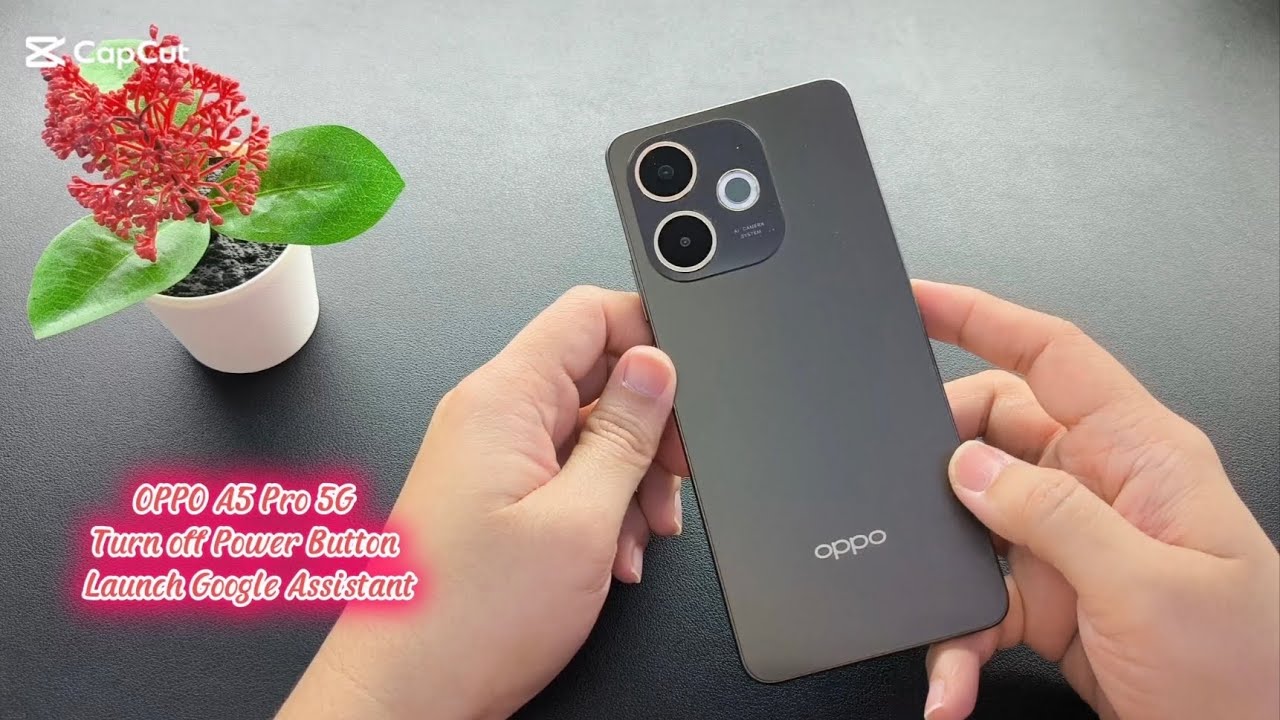 OPPO A5 Pro 5G Turn off Power Button Launch Google Assistant - YouTube