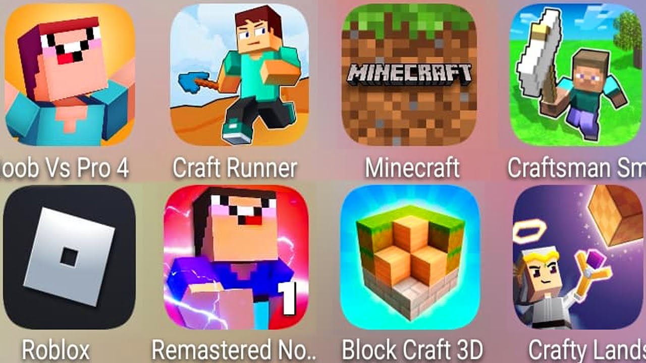 Minecraft,Craftsman Smasher,Crafty Lands,Block Craft 3D,Craft Runner ...