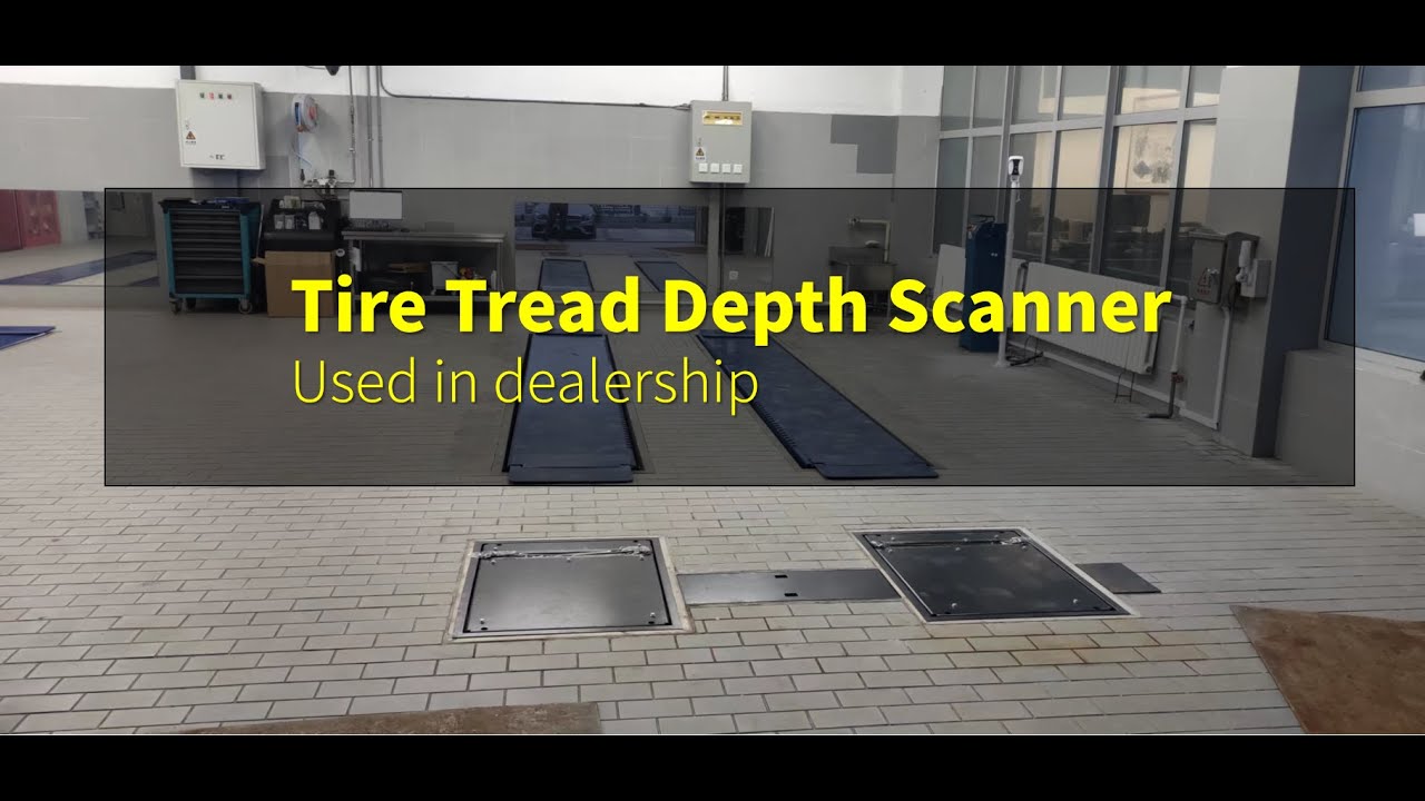 Drive over tire tread depth scanner - YouTube