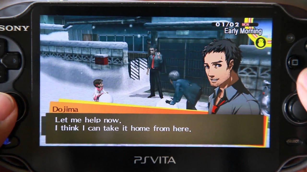 PERSONA 4 : GOLDEN - Making a Snowman with Nanako - YouTube