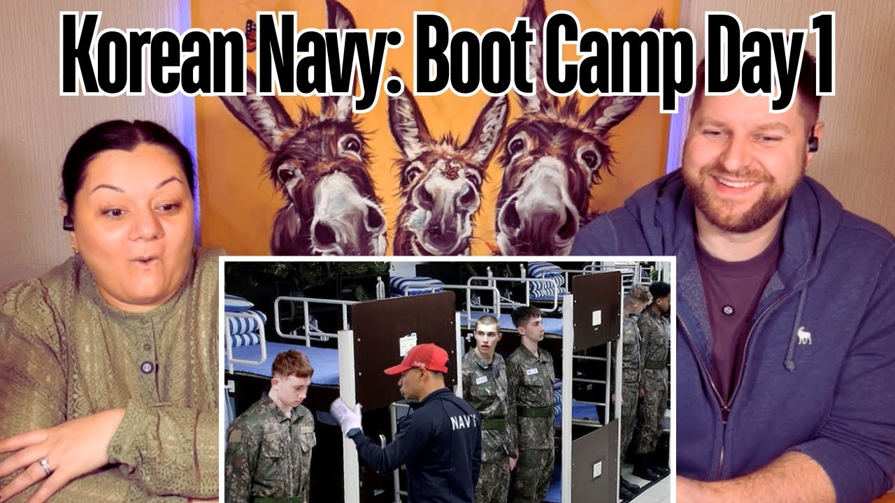 British Students join Korean Navy: Boot Camp Day 1 | REACTION - YouTube