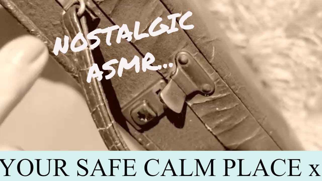 ASMR~ Nostalgic old WRITING CASE~CALMING sounds~Sepia ASMR to FALL ...