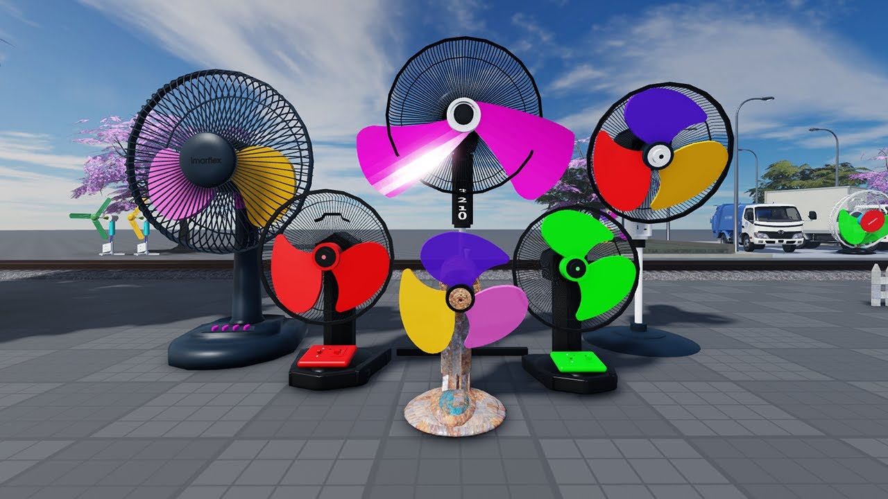 Super Wobbly Giant Fan Alert! (New Updated In Station) - YouTube