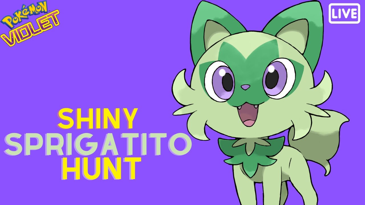 🔴shiny hunting Sprigatito day 2! | Pokémon Violet - YouTube