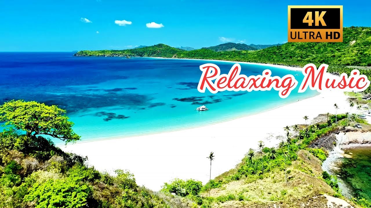 🌿Relaxing Ocean Waves & Piano Music: Beautiful Beaches for Ultimate ...