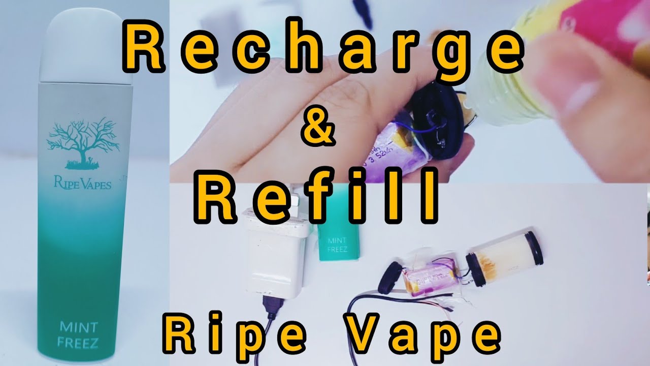 Recharge and Refill Disposable Ripe Vape - YouTube