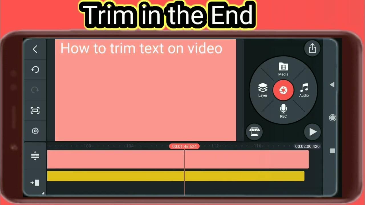 🔥🔥How to Trim the Text Layer of Video using Kinemaster || kinemaster Trim Text ||kinemaster ...