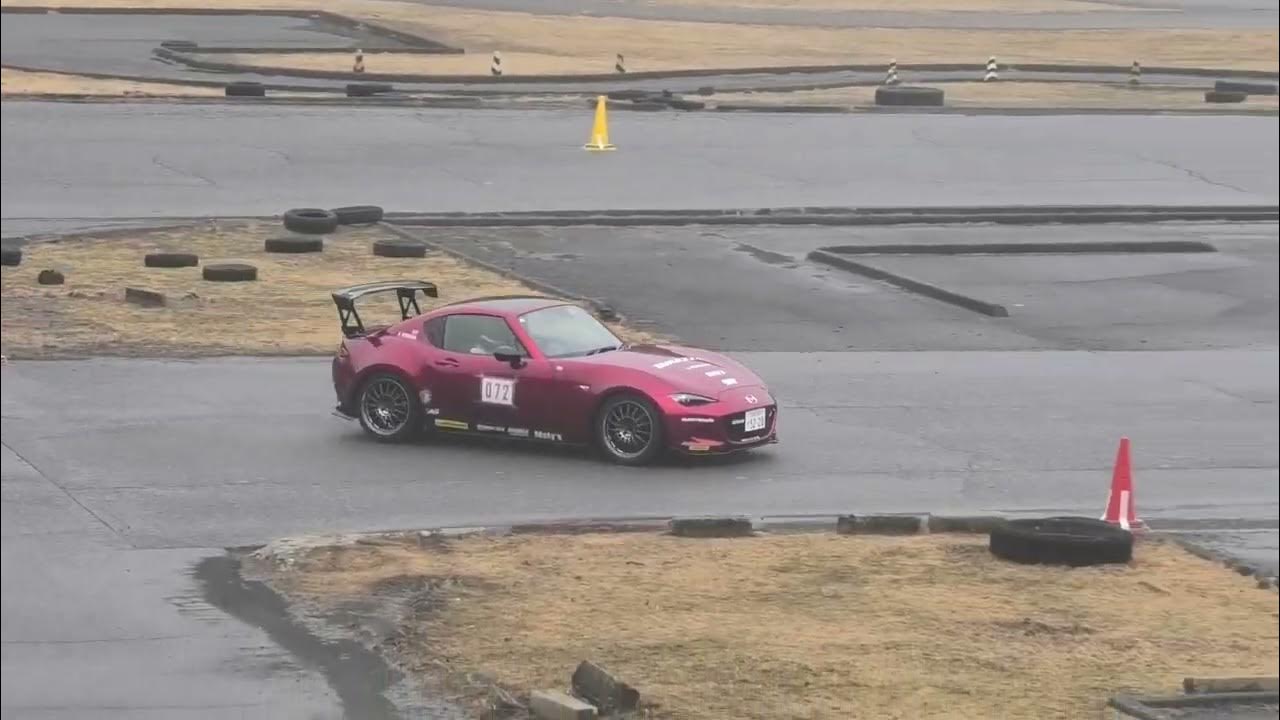 250316 JAF中部ジムカーナ1 MI キョウセイ PN3 YSNK1 ロードスターRF - YouTube