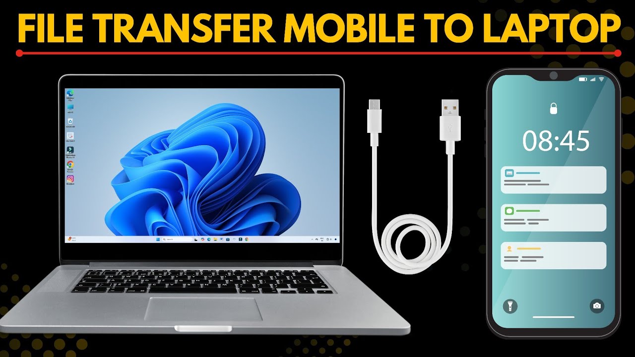 Mobile se Laptop me File Transfer Kaise Kare Usb Cable | How to ...