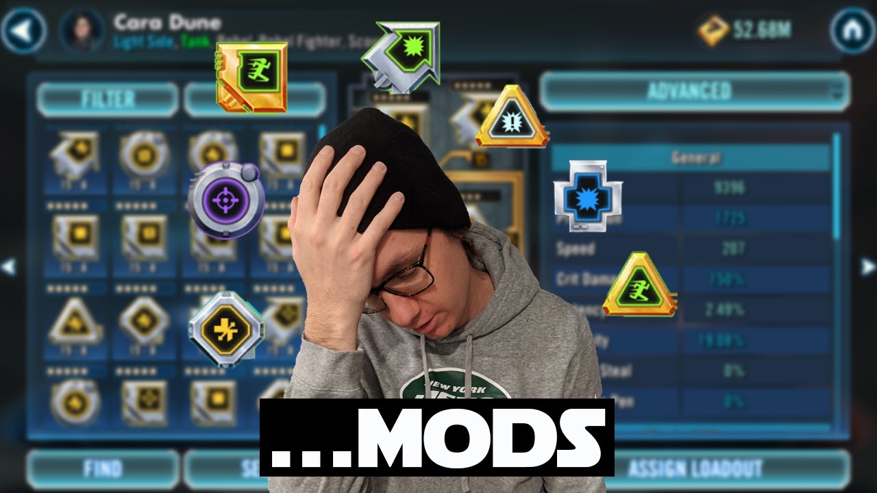 Mod Walkthrough for New Players | SWGOH - YouTube