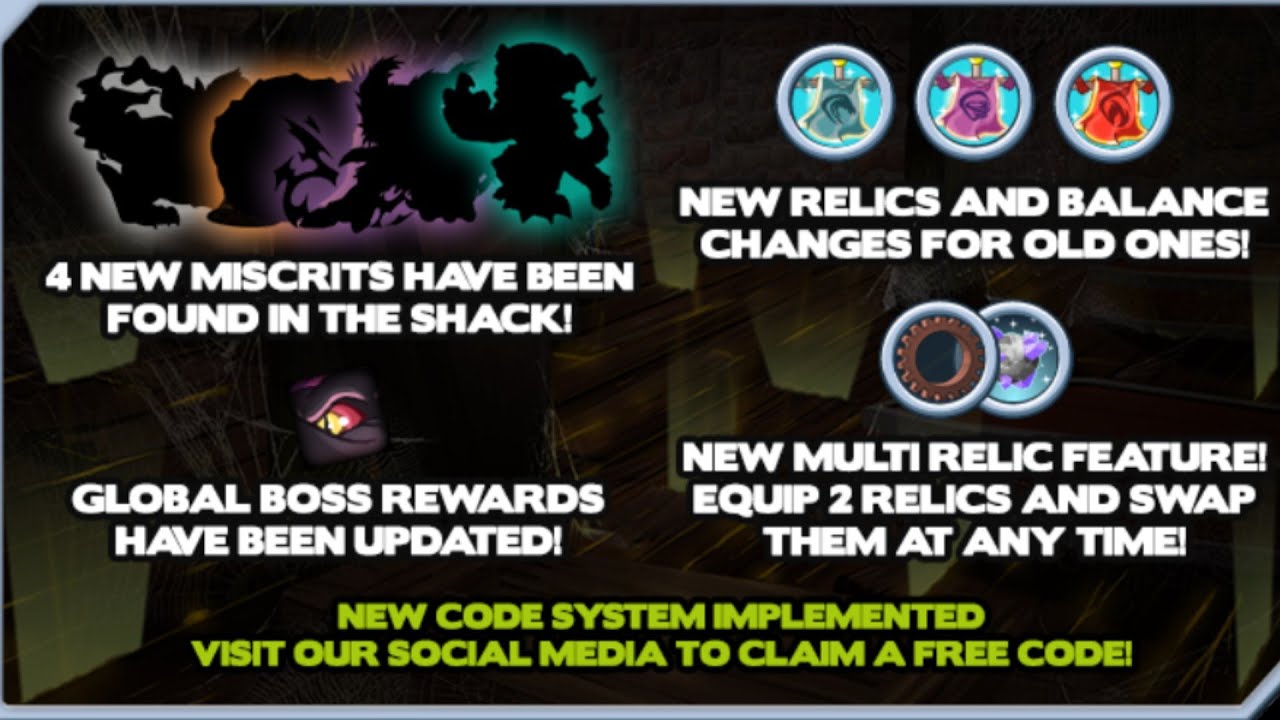 Nuevos MIscrits, Reliquias, Boss Global y MÁS | Que hay de nuevo ...