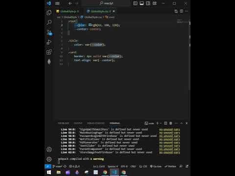 How to Declare & Use Global Variable in CSS || React #react #css - YouTube