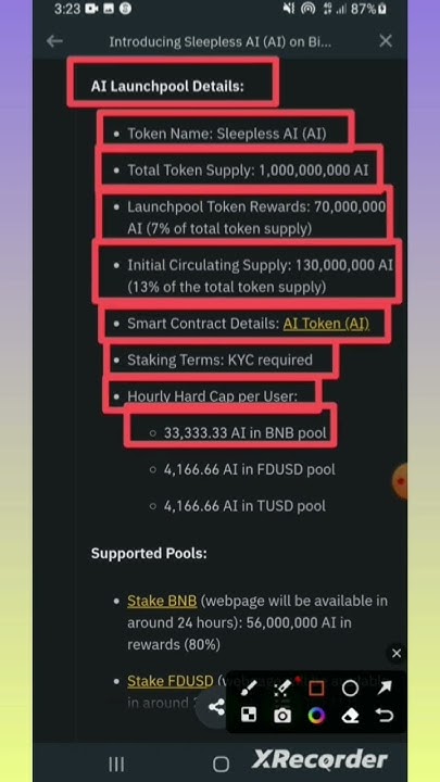 Binance Launchpool || Binance Will List AI || Staking BNB, FDUSD and TUSD || Farm and Earn AI ...