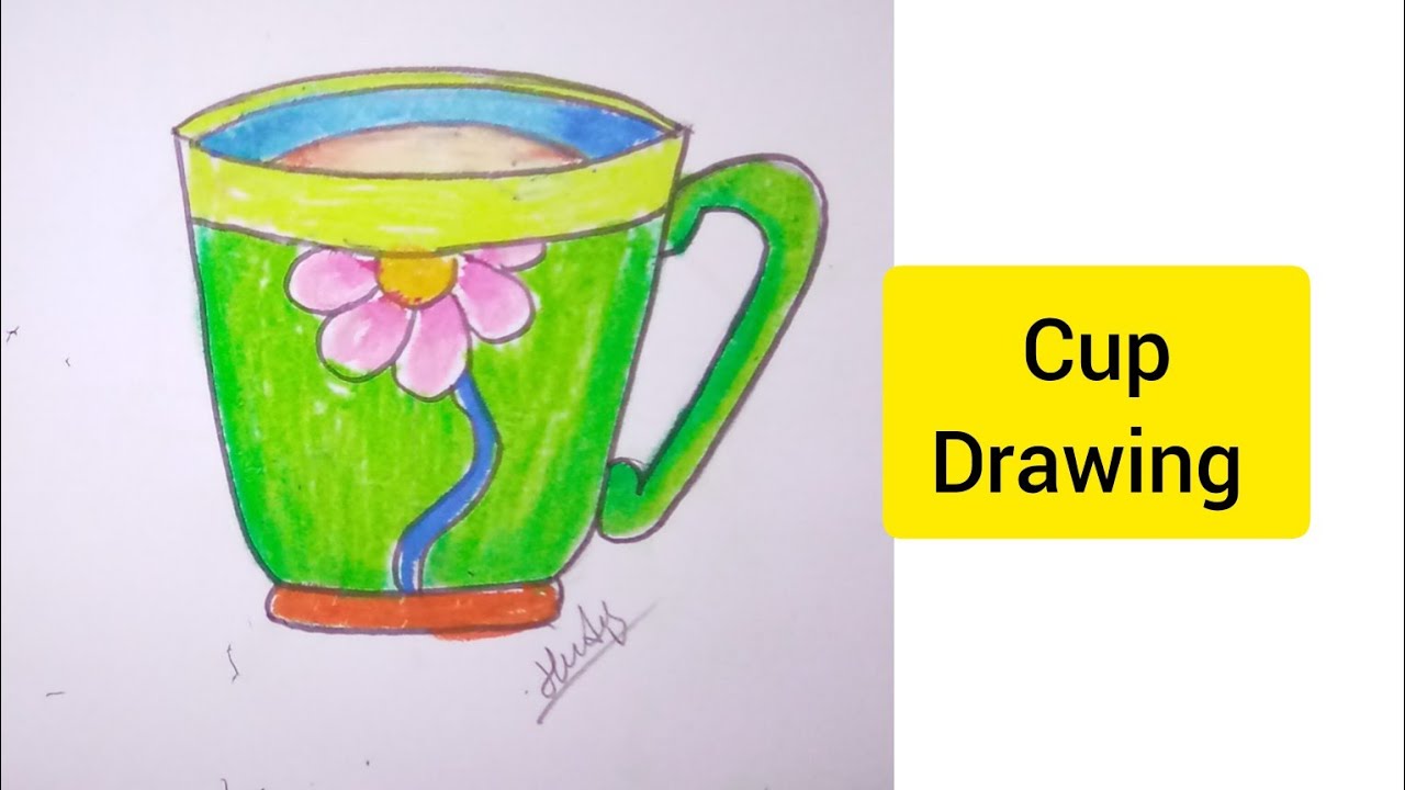 cup drawing #cupdrawing #cup #drawing #art #stepbystep#artclass # ...