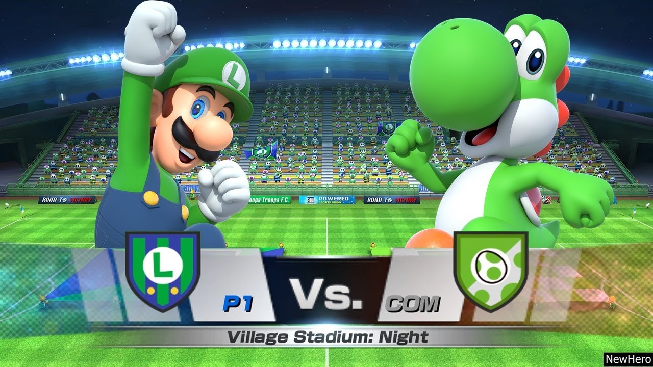 Mario Sports Superstars - Team Luigi Vs. Team Yoshi - YouTube