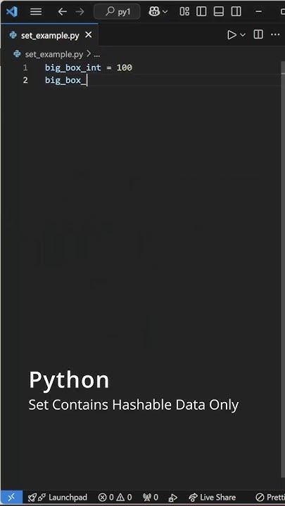 Python: Set Contains Hashable Data Only - YouTube
