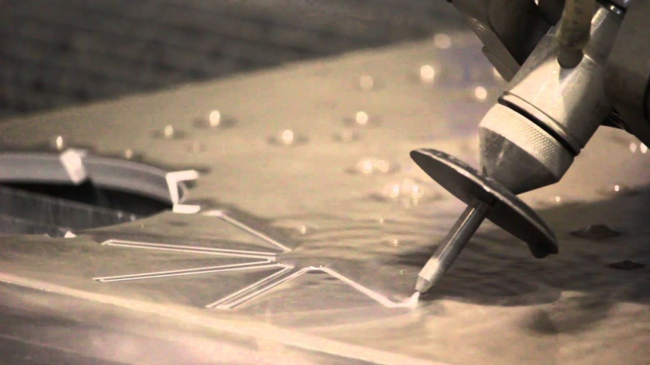 Turbine Blade Waterjet Cut - YouTube