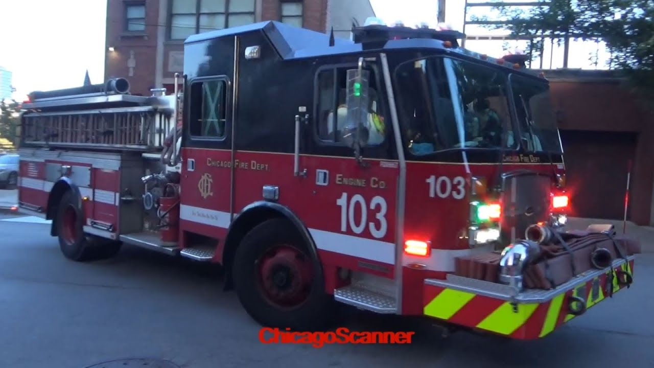 Chicago Fire Dept Engine 103 Responding - YouTube