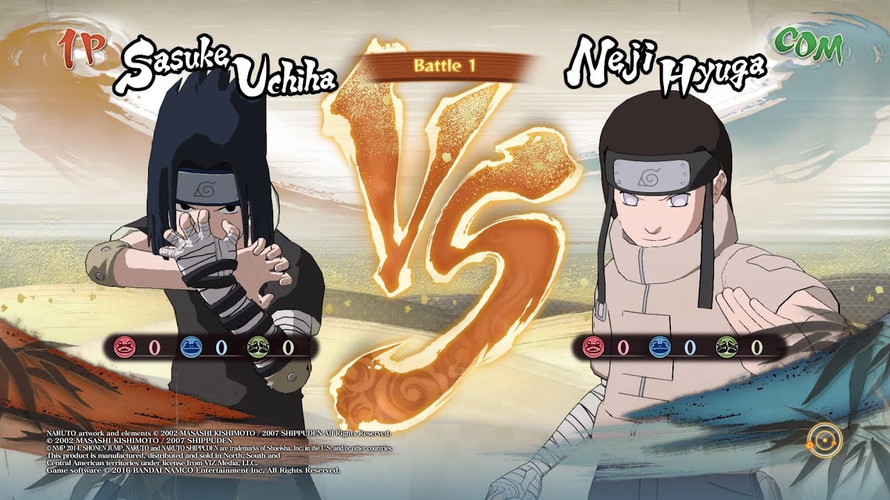 Kid Sasuke vs Kid Neji ai vs ai - YouTube