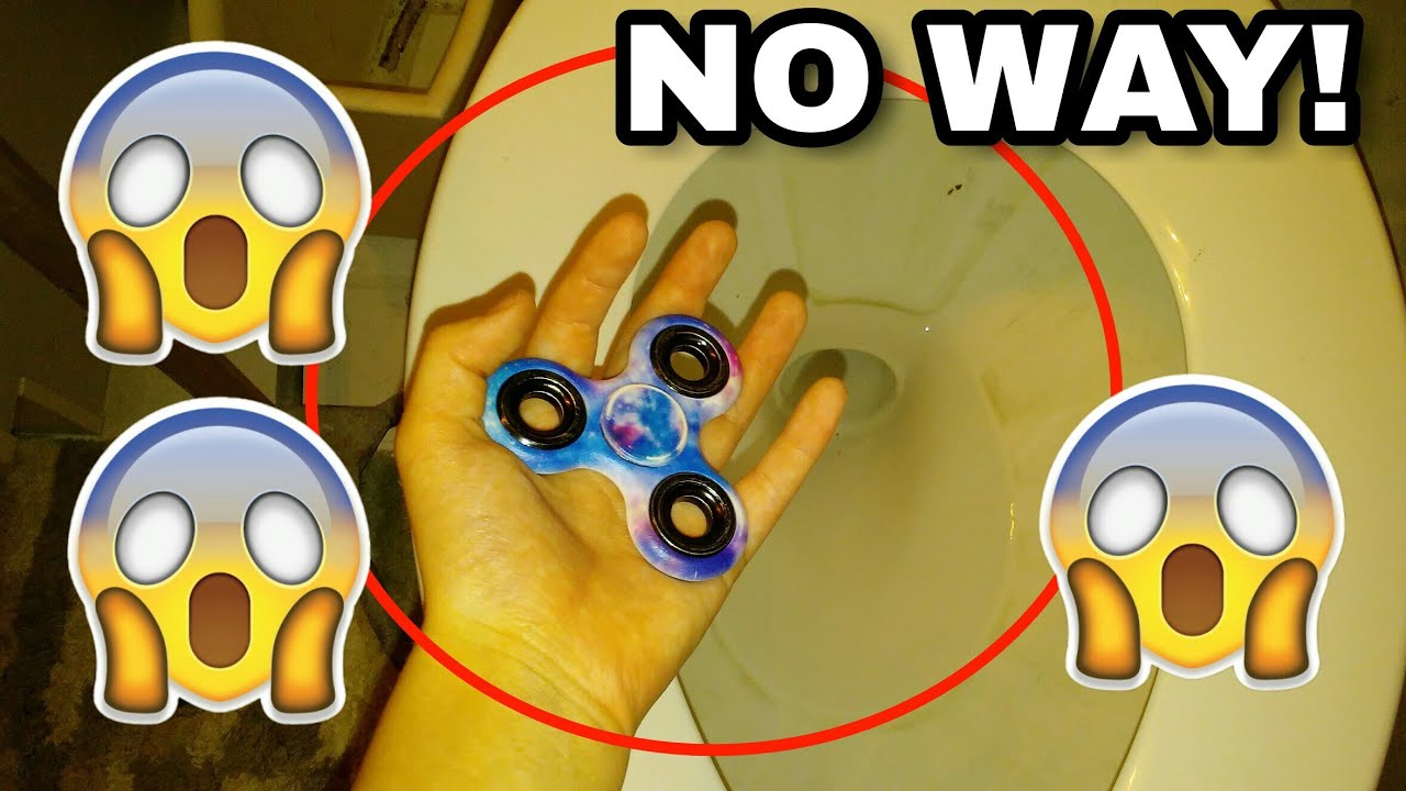 DROPPED MY FIDGET SPINNER INTO MY TOILET! (Fidget Spinner Review) - YouTube