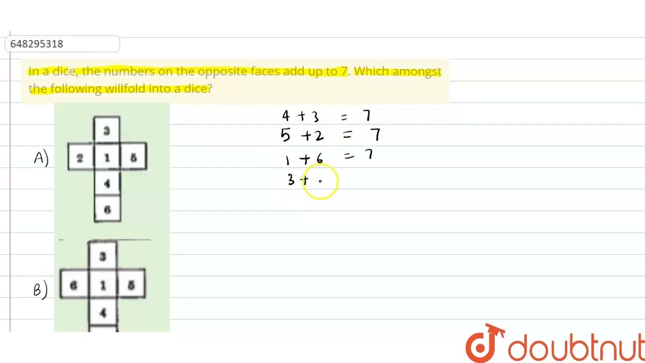 Dice Opposite Sides Isometric Dices Vector Icons
