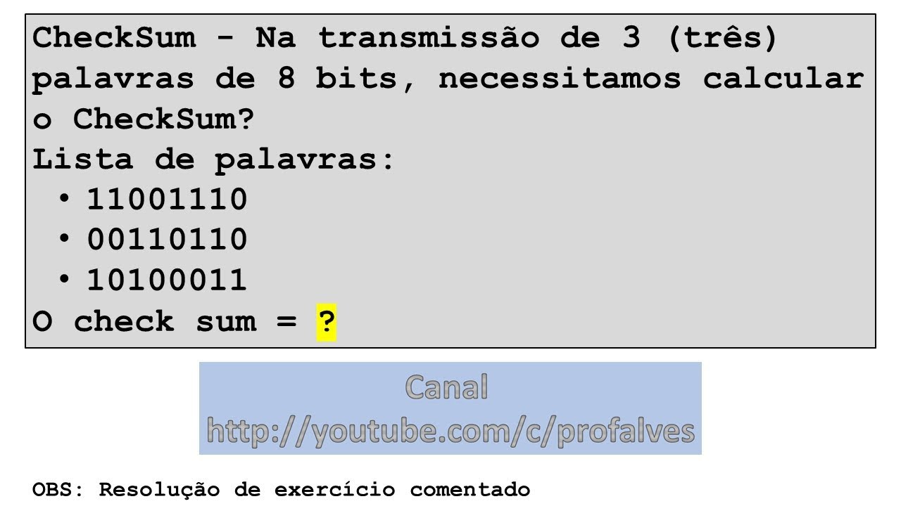CheckSum 01 YouTube checksum-01-youtube