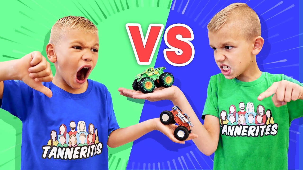 Monster Truck Brothers Favorite Colors Battle! - YouTube