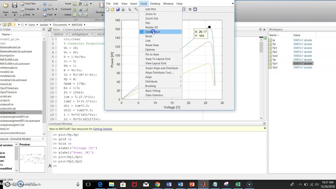 How to plot maximum power points on a solar cells - YouTube