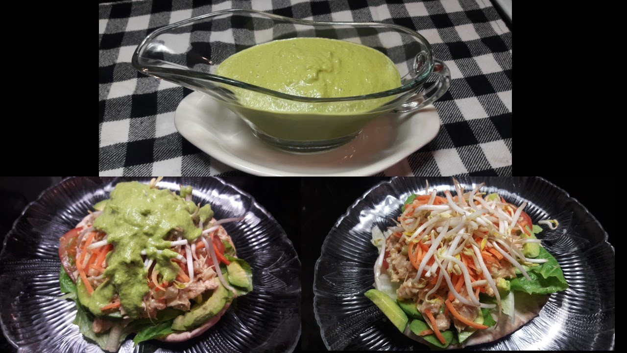My Special Green Dressing - easy to make, delicious! - YouTube