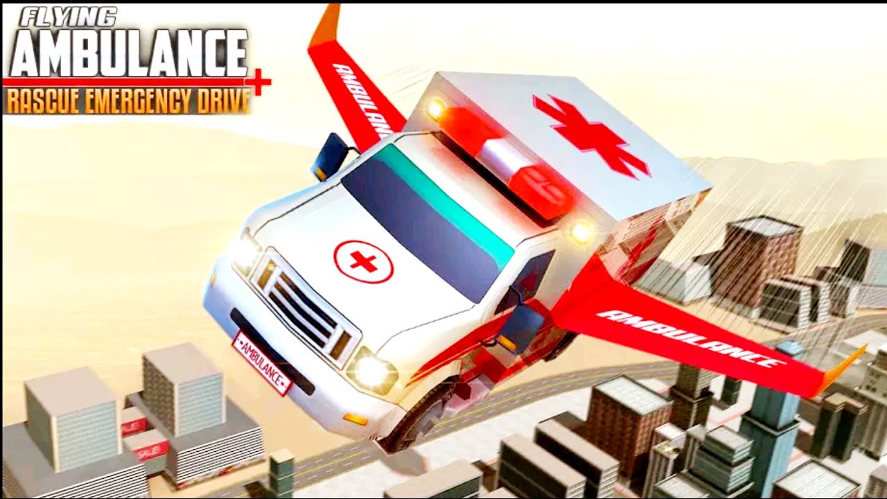 Flying Ambulance Rescue Drive - City Flying Ambulance Rescue simulator ...