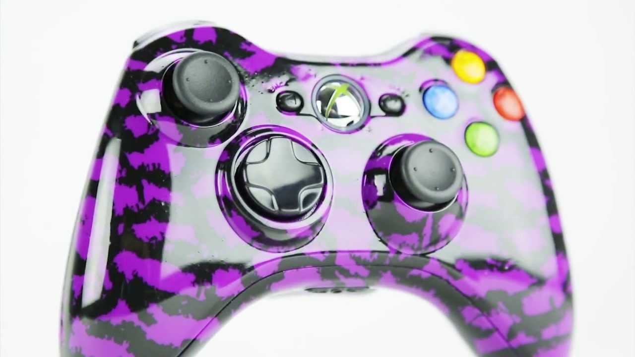 Purple Tiger - XBOX 360 - Modded Controllers - Controller Chaos - YouTube