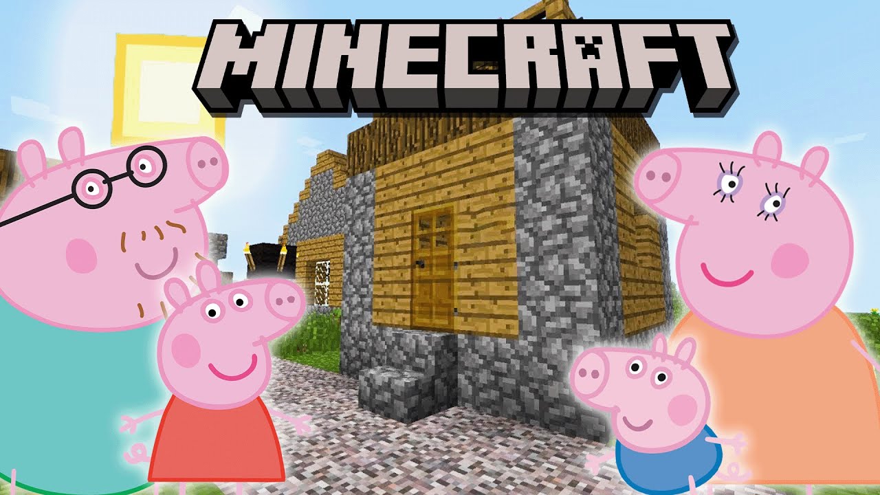 Peppa Pig Family Play Minecraft 202 - YouTube