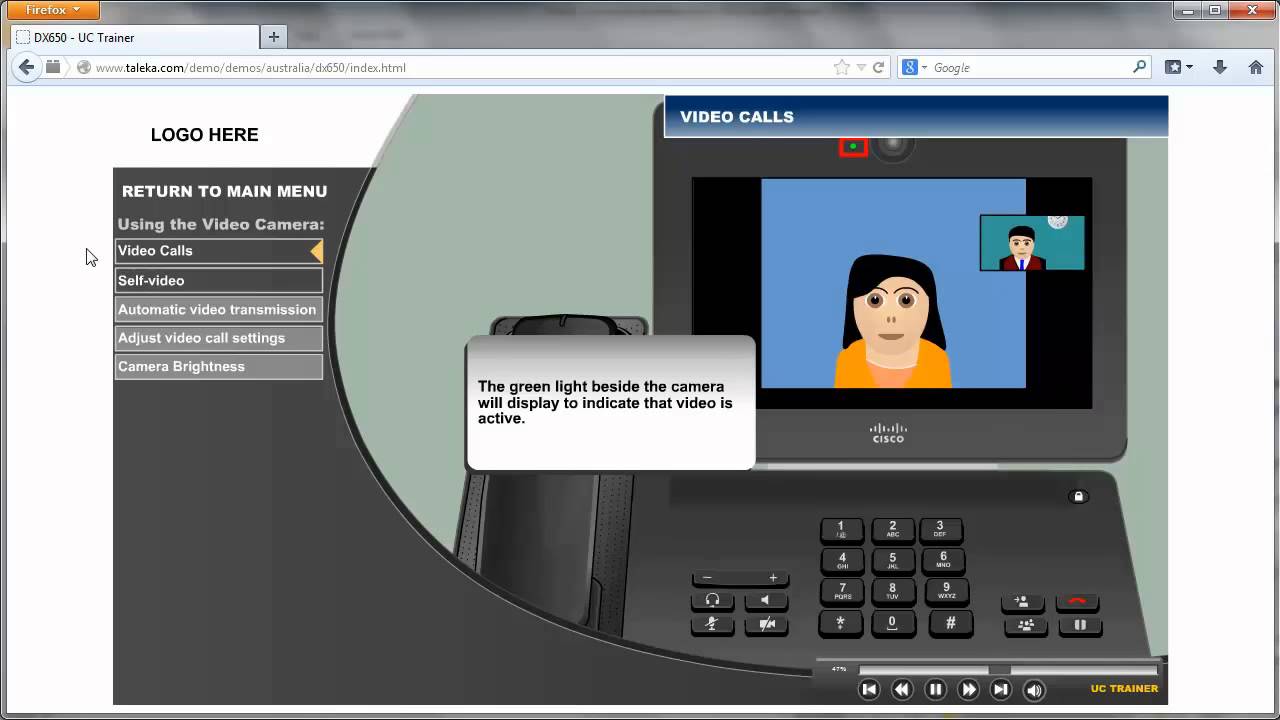 Cisco DX650 Phone Training - Making Video Calls - YouTube