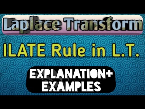 ILATE Rule in Laplace Transform / ILATE Rule Integration by parts - YouTube