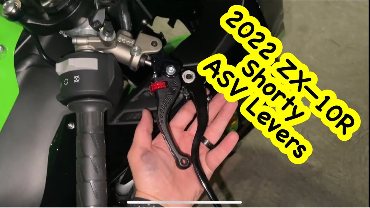 ASV LEVERS | 2022 Kawasaki Ninja Zx10r ( step by step ) 😍 - YouTube