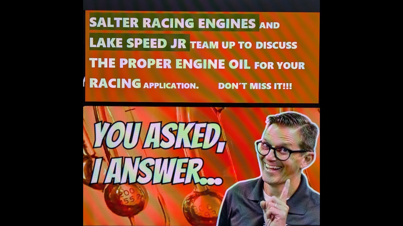 5pm Eastern APRIL 2 Me and Lake Speed Jr will discuss which oil is best ...