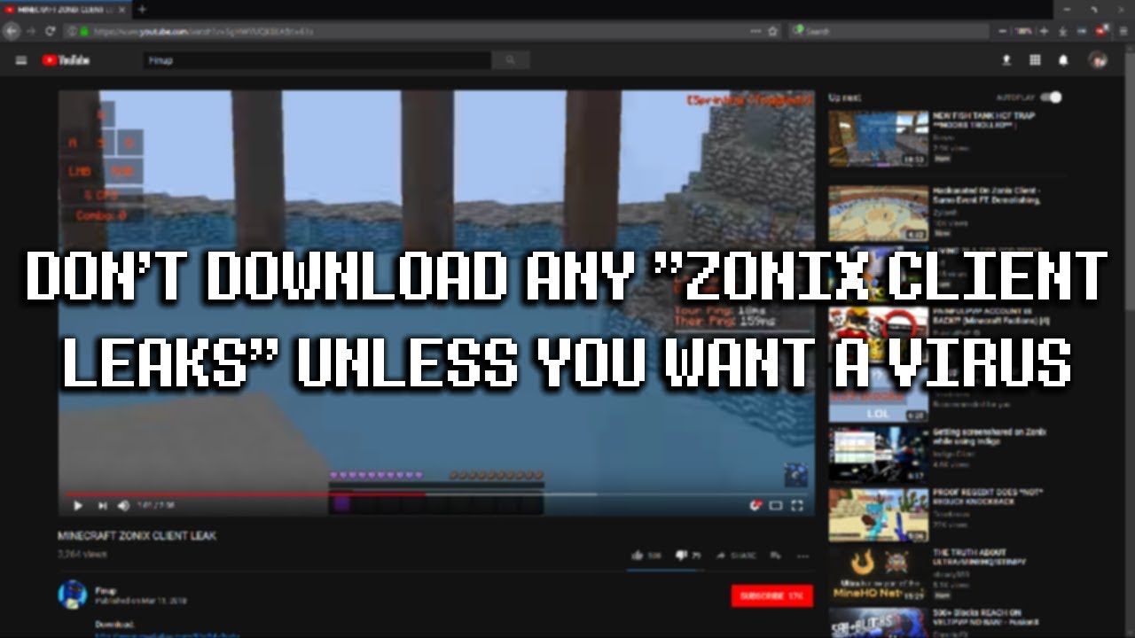 DO NOT DOWNLOAD ANY "'ZONIX CLIENT LEAKS" - YouTube